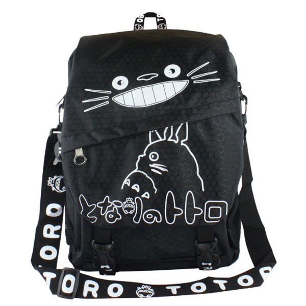 Totoro Backpack || Anime Backpack (Black)