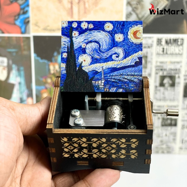 Starry, Starry Night Wooden Music Box || HonneBox